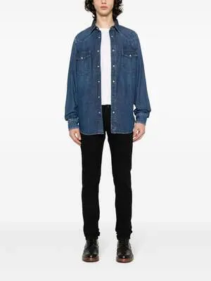 Jacob Cohen Logo-embroidered Denim Shirt