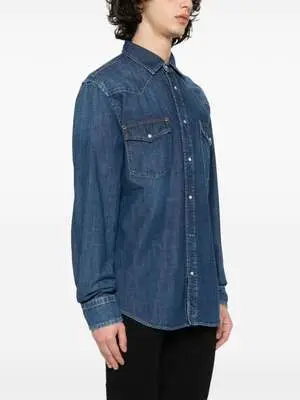 Jacob Cohen Logo-embroidered Denim Shirt