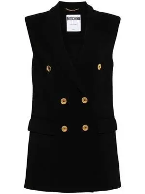 Moschino Blazer-style Gilet - Black