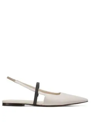 Brunello Cucinelli Monile Slingback Ballet Flats