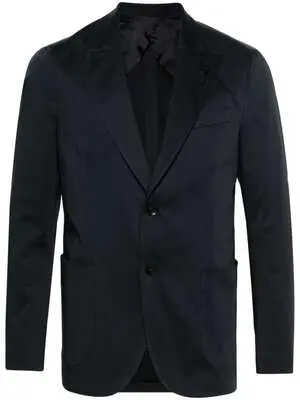 LARDINI Single-breasted Cotton Blazer