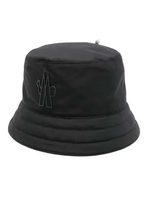 Moncler Logo-appliqué Bucket Hat - Black