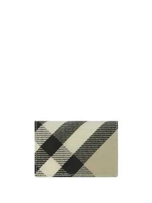 Burberry Check-pattern Cardholder - Neutrals