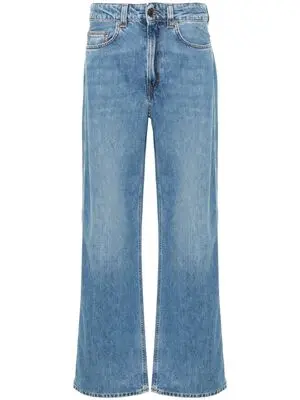 HAIKURE Winona Mid-rise Wide-leg Jeans - Blue
