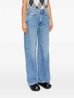 HAIKURE Winona Mid-rise Wide-leg Jeans - Blue