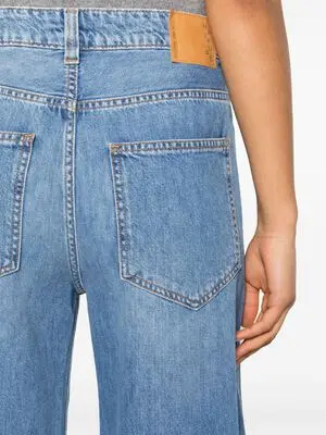 HAIKURE Winona Mid-rise Wide-leg Jeans - Blue