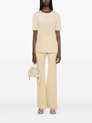 JOSEPH Rubin Silk T-shirt - Neutrals