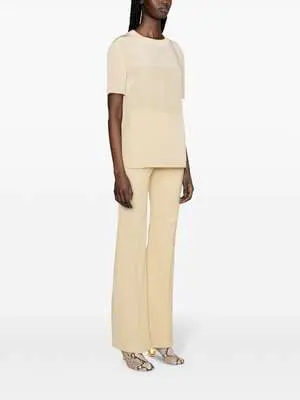 JOSEPH Rubin Silk T-shirt - Neutrals