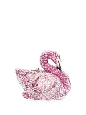 Judith Leiber Flamingo Crystal-embellished Clutch - Pink