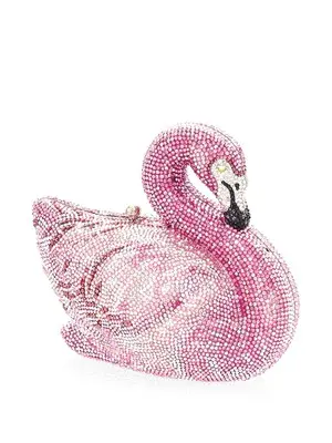 Judith Leiber Flamingo Crystal-embellished Clutch