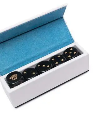 Versace Medusa-head Leather Dice Set