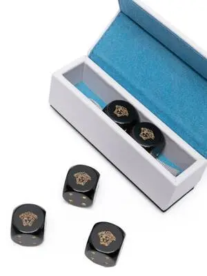 Versace Medusa-head Leather Dice Set