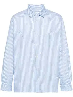 A.p.c. Malo Striped Shirt - Blue