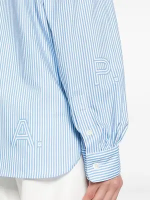 A.p.c. Malo Striped Shirt - Blue