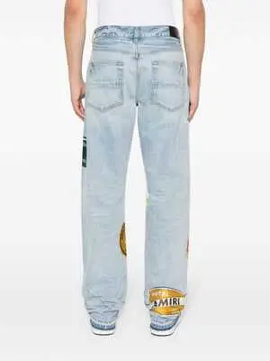 Amiri Travel Patch Straight-leg Jeans