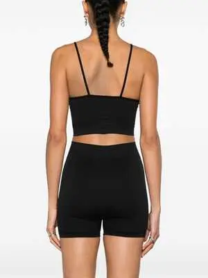 Rick Owens V-neck Crop Top