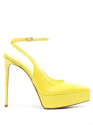 LE SILLA Uma 140mm Slingback Pumps - Yellow
