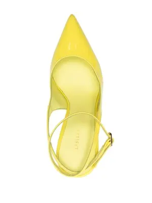 LE SILLA Uma 140mm Slingback Pumps - Yellow
