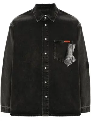 Martine Rose Tape-embellished Denim Jacket