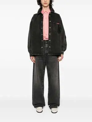 Martine Rose Tape-embellished Denim Jacket