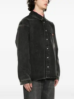 Martine Rose Tape-embellished Denim Jacket