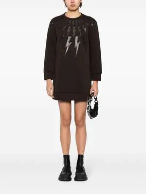 Neil Barrett Lightning Bolt Mini Dress