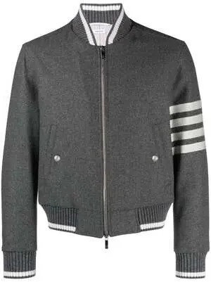 Thom Browne 4-bar Stripe Bomber Jacket