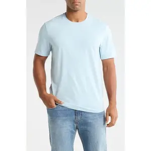 OPEN EDIT Crewneck Stretch Cotton T-shirt - Blue Winter