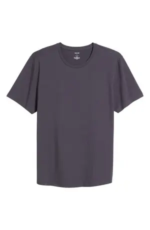 OPEN EDIT Crewneck Stretch Cotton T-shirt - Grey Stonehenge