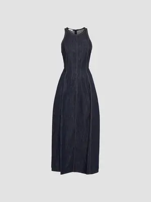 Brunello Cucinelli Lightweight Wet Effect Dress With Shiny Trims