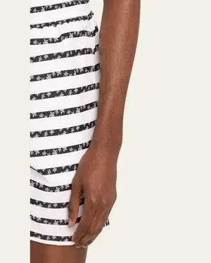 Vilebrequin Micro-turtle Striped Swim Shorts
