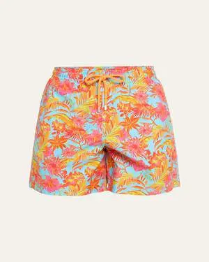 Vilebrequin Tahiti Floral-print Swim Shorts - Santorin B