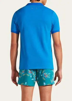 Vilebrequin Pique Polo Shirt - Palace Blu