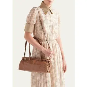 Prada Medium East-west Leather Shoulder Bag - Travertino