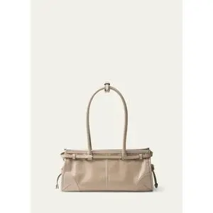 Prada Medium East-west Leather Shoulder Bag - Travertino