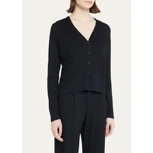 Majestic Filatures Button-front Cardigan - Noir