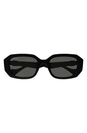 Gucci 54mm Rectangular Sunglasses