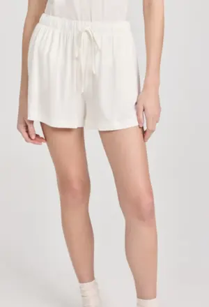 Eberjey Gisele Relaxed Jersey Shorts - Ivory