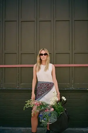 Free People Linen-blend Mini Dress - Wet Plaster