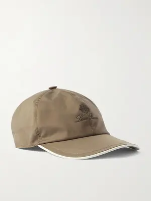 Loro Piana Logo-embroidered Storm System® Baseball Cap - Neutrals