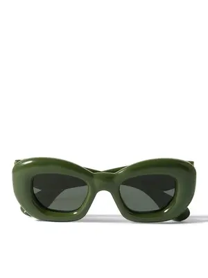 【新品】LOEWE Inflated Square Sunglasses LOEWE EYEWEAR Inflated oversized square-frame acetate sunglasses