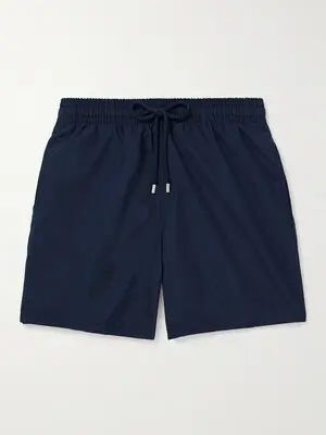 Vilebrequin Moorea Straight-leg Mid-length Econyl® Swim Shorts - Blue