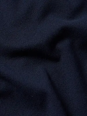 Stone Island Logo-appliquéd Cotton-blend Piqué Polo Shirt - Blue