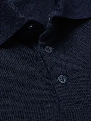 Brunello Cucinelli Cotton-piqué Polo Shirt - Blue