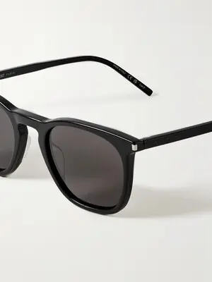 Saint Laurent D-frame Recycled-acetate Sunglasses - Black