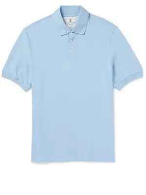 Brunello Cucinelli Slim-fit Cotton-piqué Polo Shirt