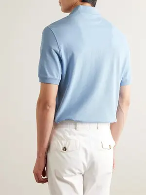 Brunello Cucinelli Slim-fit Cotton-piqué Polo Shirt