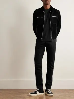 TOM FORD Slim-fit Lyocell And Cotton-blend Jersey T-shirt - Black