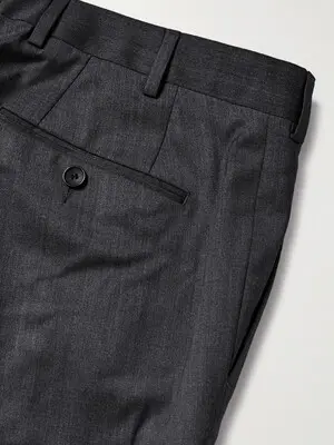 Mr P. Philip Slim-fit Wool-twill Trousers