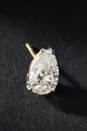 FINE DIAMONDS BY ANTHROPOLOGIE Pear-cut Diamond Stud Earrings - Gold